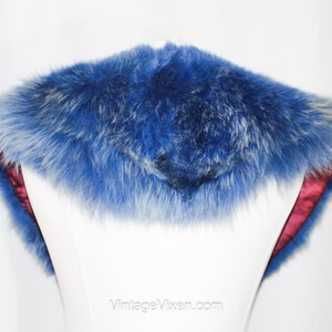 Blue Fox Fur Stole - Fits Any Size - Genuine Indigo Periwinkle Fur ...