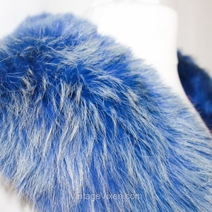 Blue Fox Fur Stole - Fits Any Size - Genuine Indigo Periwinkle Fur ...