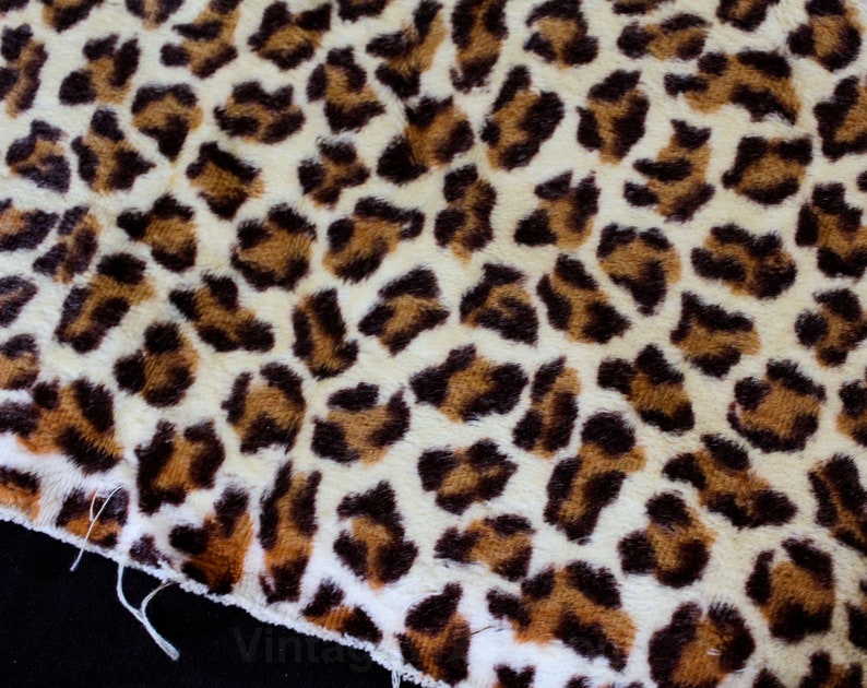 Leopard Faux Fur Fabric Pillow Case 1950s 1960s Bachelorette - Etsy