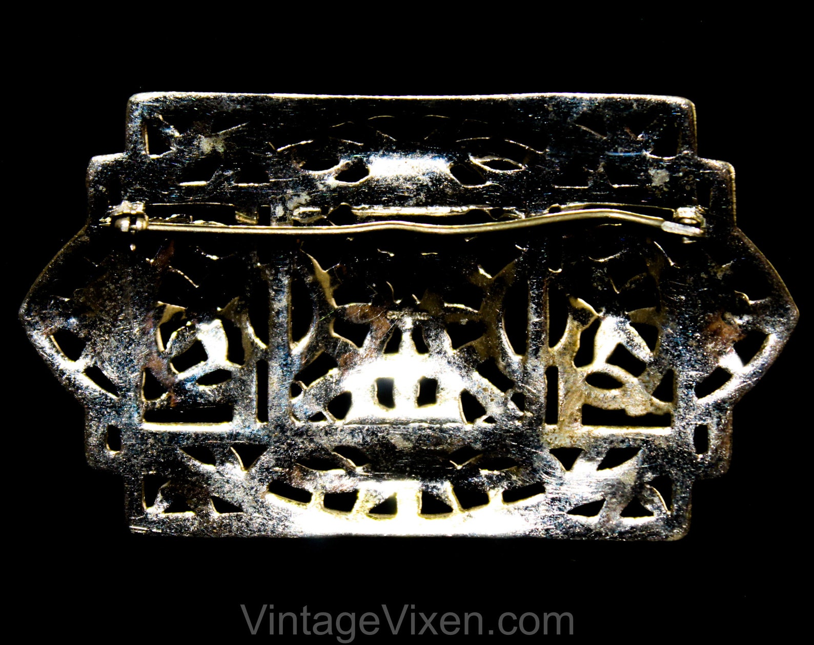 1920s Art Deco Sterling Brooch Authentic 20s Flapper Era - Etsy