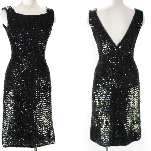 Black 50s Wiggle Cocktail Dress Etsy