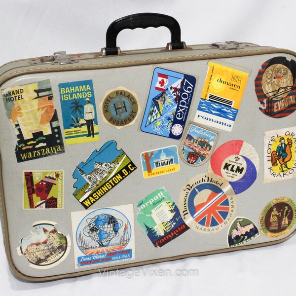World Traveler Suitcase Stickers - Etsy
