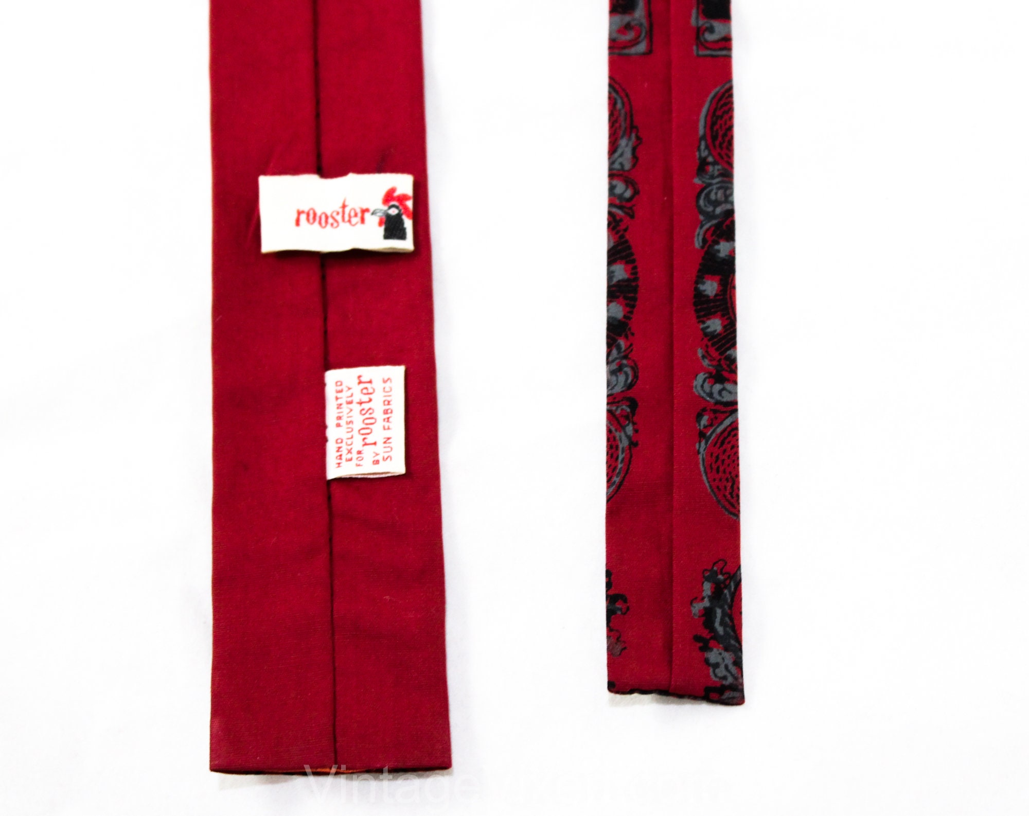 1960s Square End Tie U.S.A. Colonial Theme Mens 60s 70s - Etsy