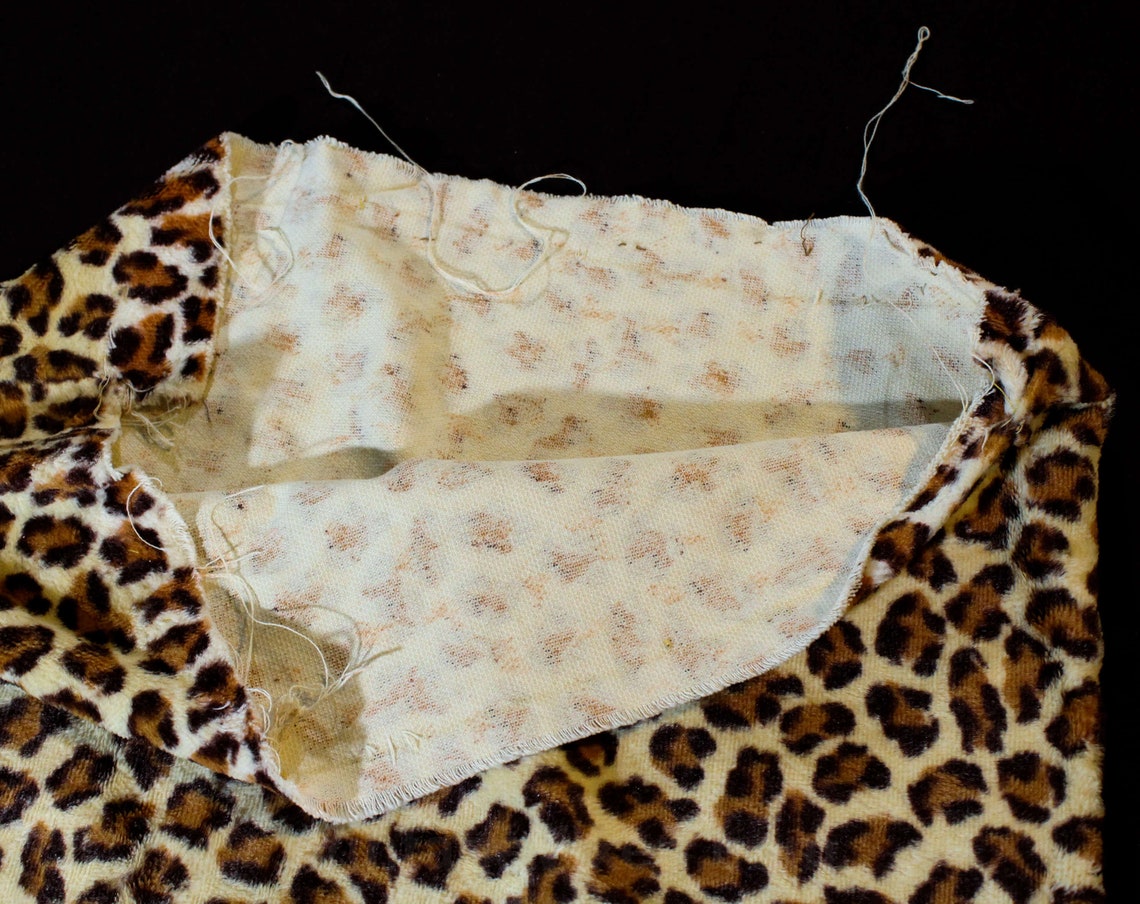 Leopard Faux Fur Fabric Pillow Case 1950s 1960s Bachelorette - Etsy