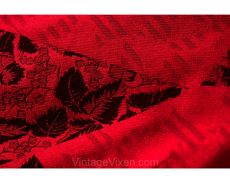 50s Red Men's Tie 1950s Maroon Tropical Leaves Mens | Etsy