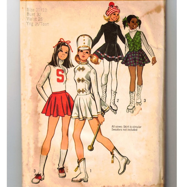 Cheerleader Skirt Sewing Pattern - Etsy