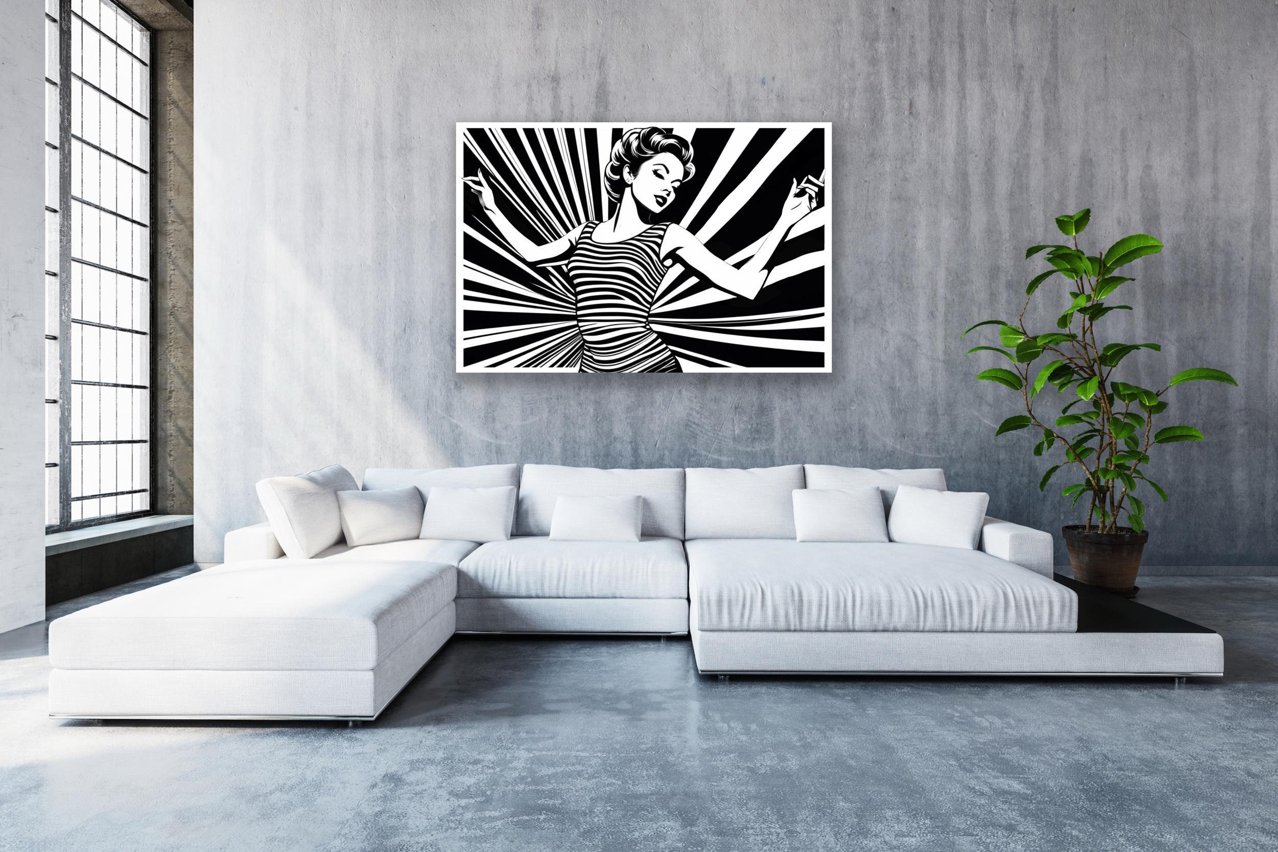 60" Pop Art Graphic – Retro Wall Design With Mod Fashion Vibes – Bold ...