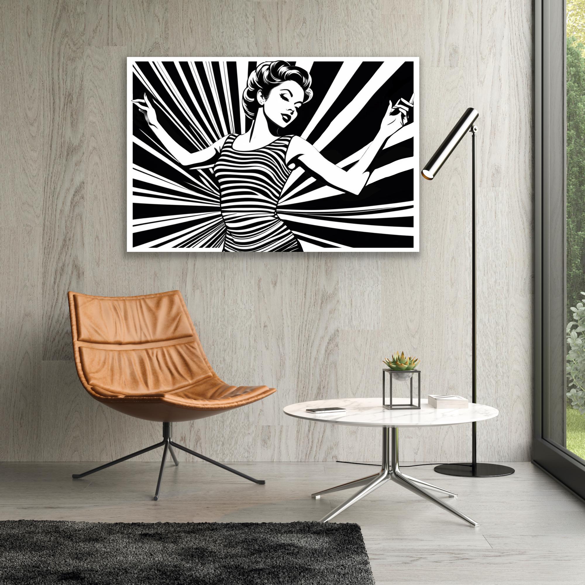 60" Pop Art Graphic – Retro Wall Design With Mod Fashion Vibes – Bold ...