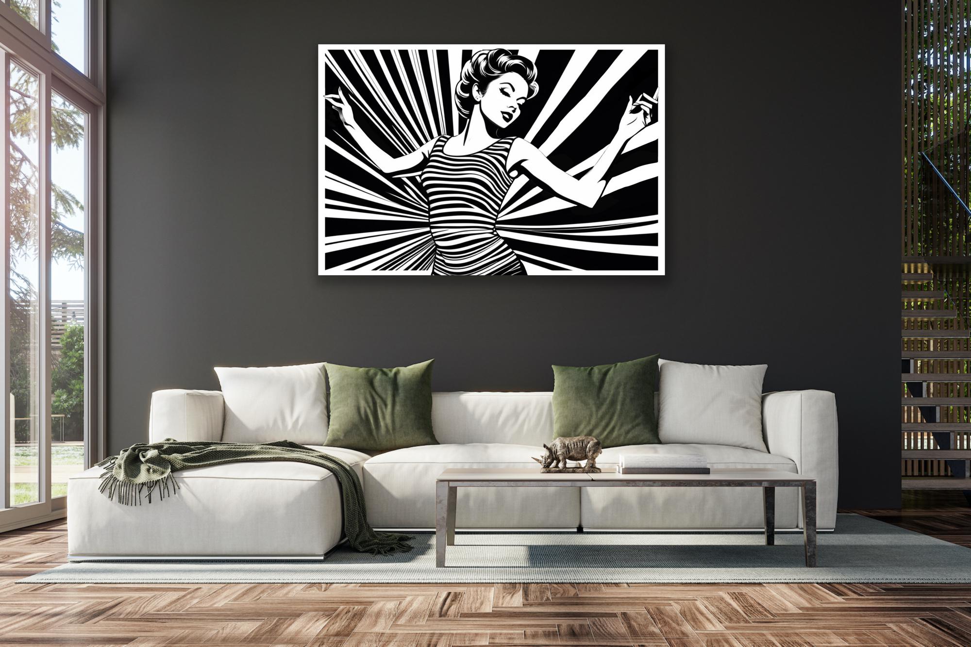 60" Pop Art Graphic – Retro Wall Design With Mod Fashion Vibes – Bold ...