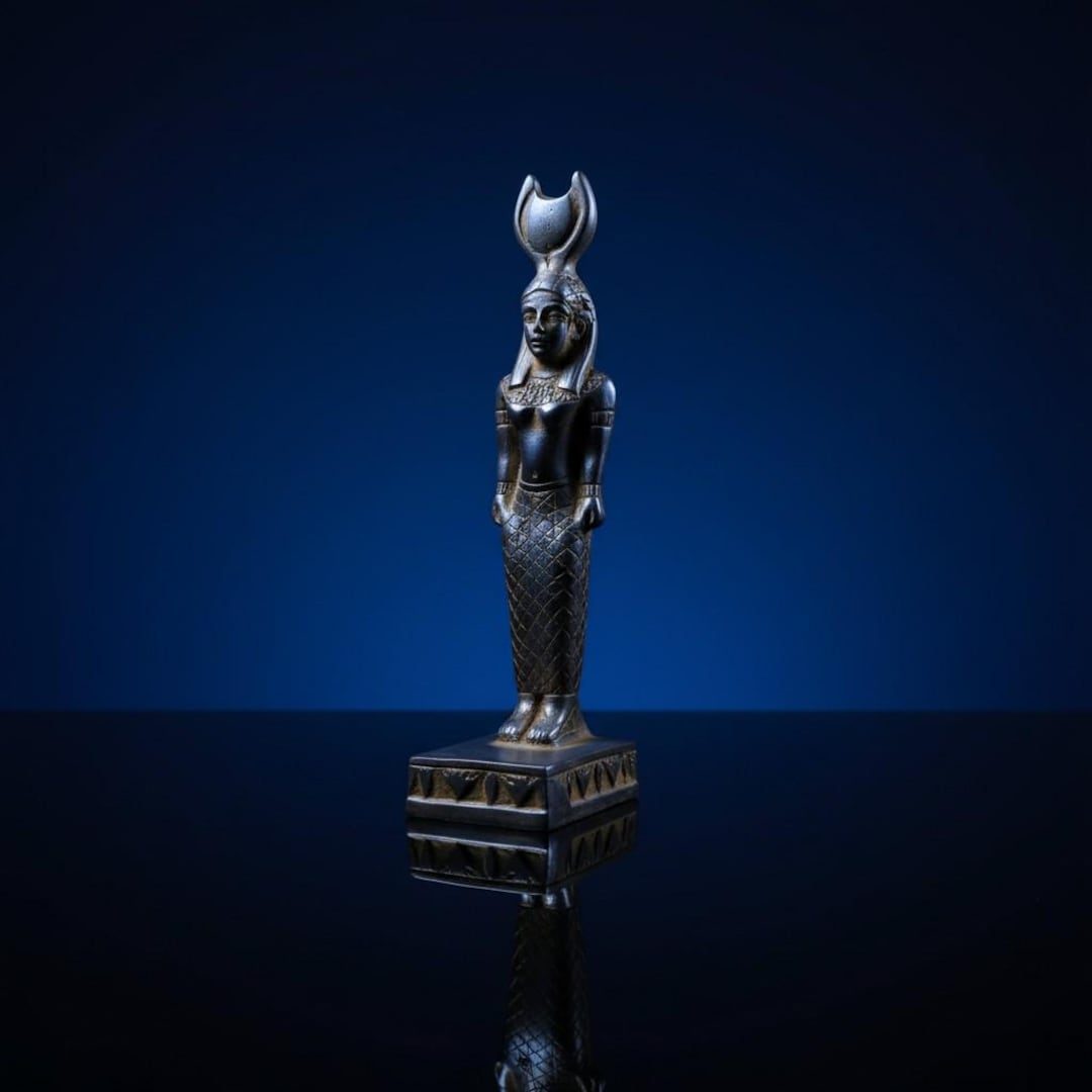 Handmade Goddess Hathor Statue, Ancient Egyptian Sculpture, Sacred ...