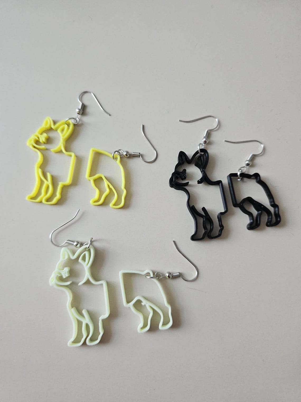 Frenchie Earring – STL File for 3D Printing - Etsy