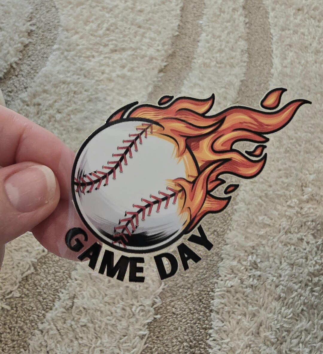 Baseball Decal, Game Day Sticker, Travel Ball Decal, Water Bottle ...