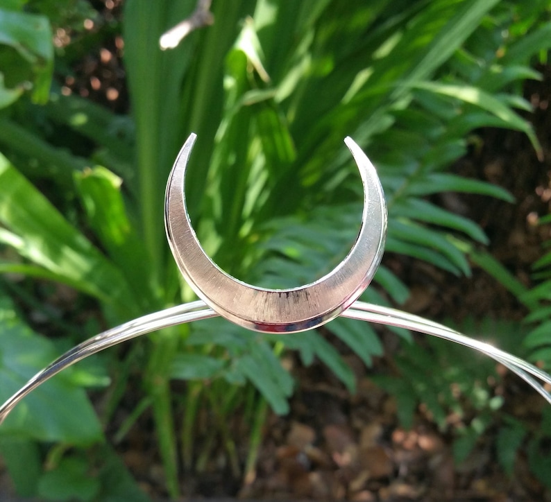 Artemis Goddess Crescent Moon Circlet Crown Silver-Plated or | Etsy