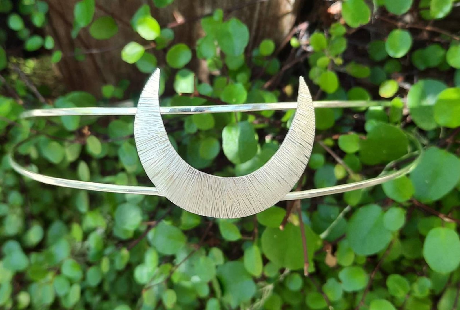 Artemis Goddess Crescent Moon Circlet Crown Diana Silver-plated or ...