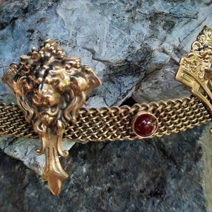 Crown Lion Brass Circlet Headpiece King Medieval Theatrical Renaissance ...