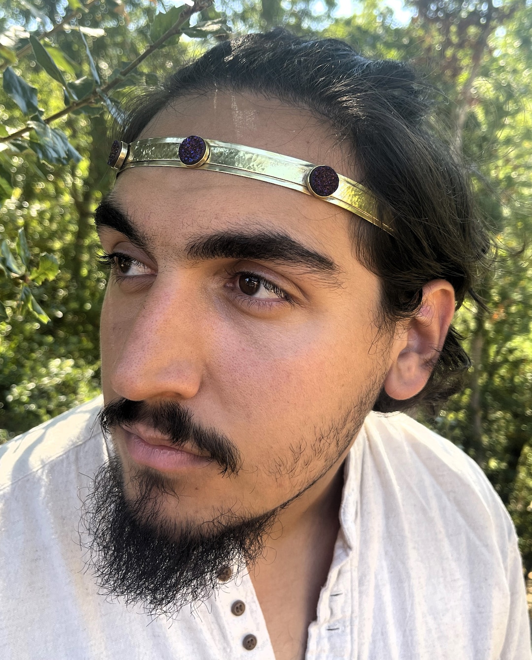 Circlet Crown Brass Purple Sparking Dryzys Ritual Piece Costume Events ...
