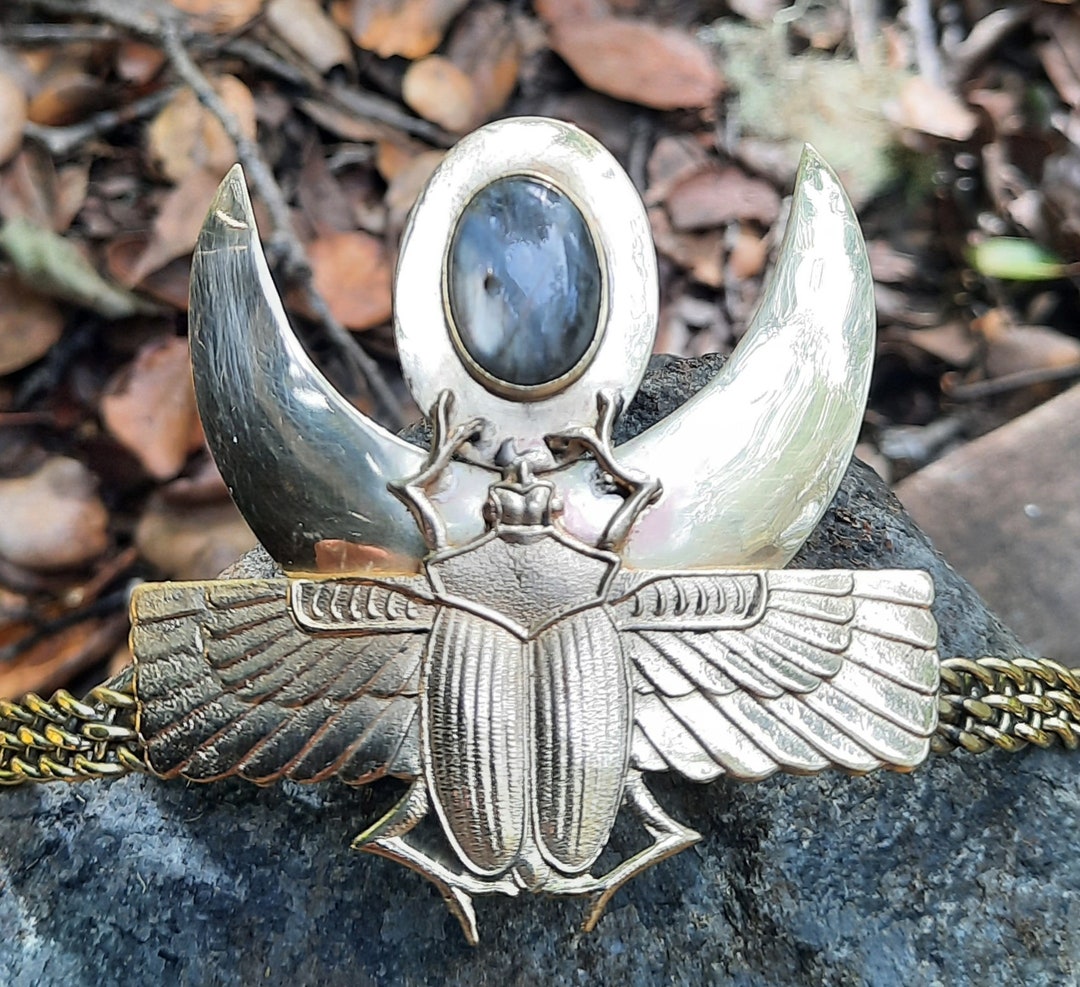 Egyptian Scarab Sun Moon Circlet Crown Headpiece Spirit of - Etsy