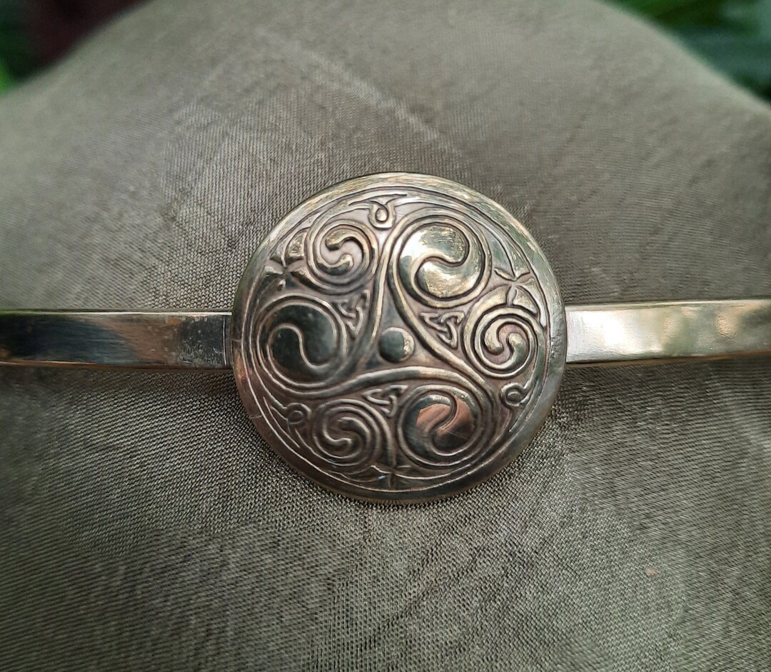 Brass Circlet Phoenix Tudor Rose Water Birds Triskellion Pentagraph Sun ...
