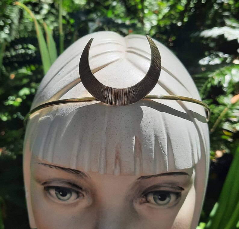 Artemis Goddess Crescent Moon Circlet Crown Diana - Etsy
