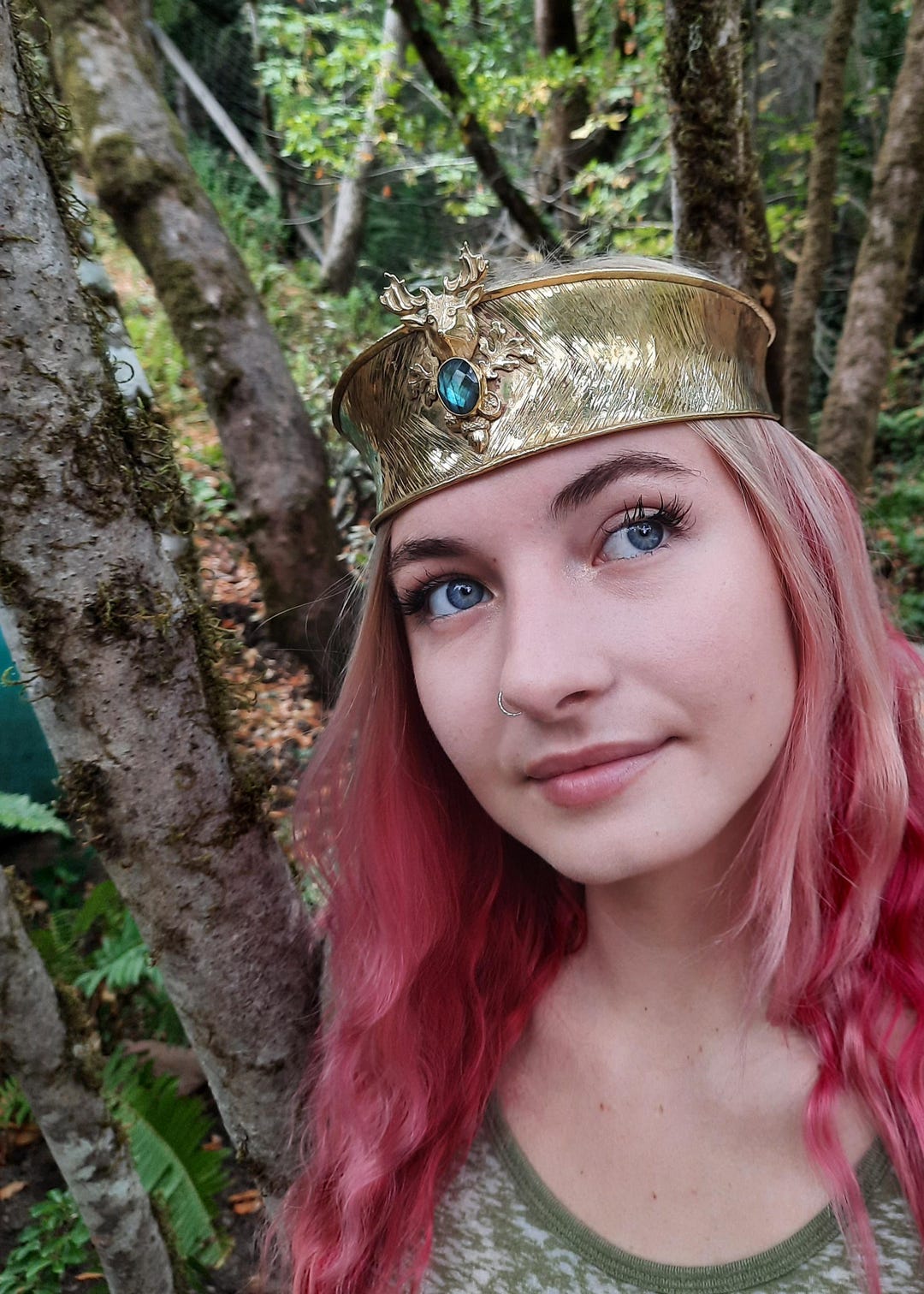 Stag and Stone Queen Goddess Priestess Warrior King Pagan Druid Crown ...