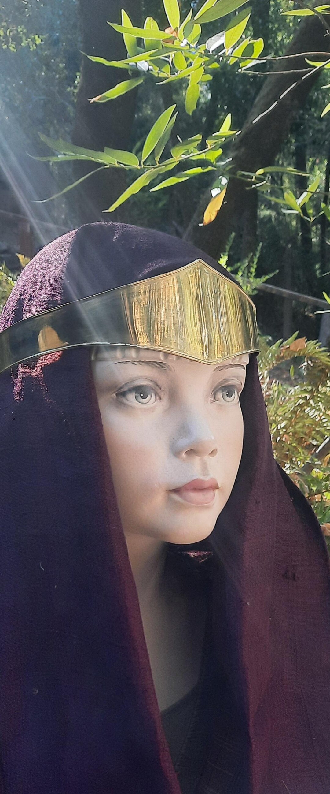 Solid Brass Headpiece King Warrior Queen Celtic Scottish Galic Knight ...