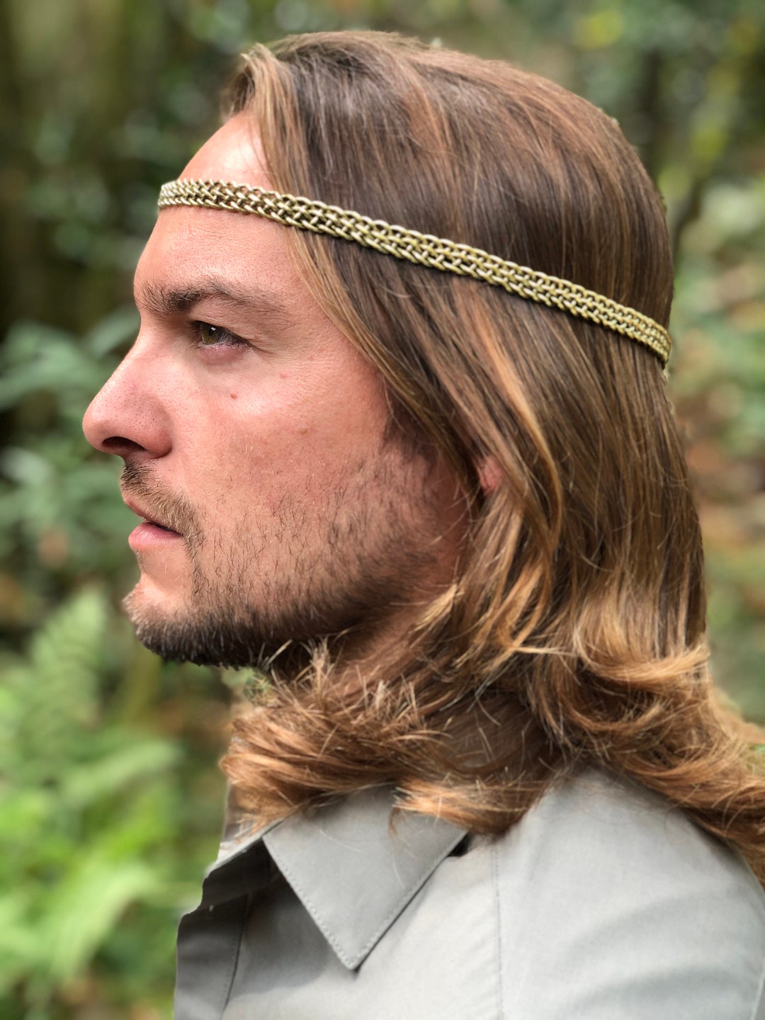 Brass Chain Circlet: Adjustable Warrior or Unisex Crown, Cosplay ...