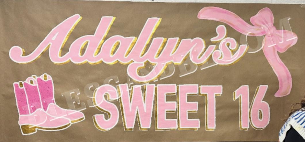 Cute Custom Hand-painted Banners - Etsy