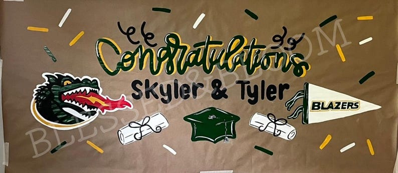 Cute Custom Hand-painted Banners - Etsy