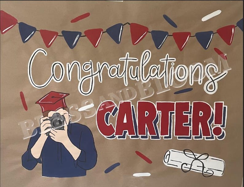 Cute Custom Hand-painted Banners - Etsy