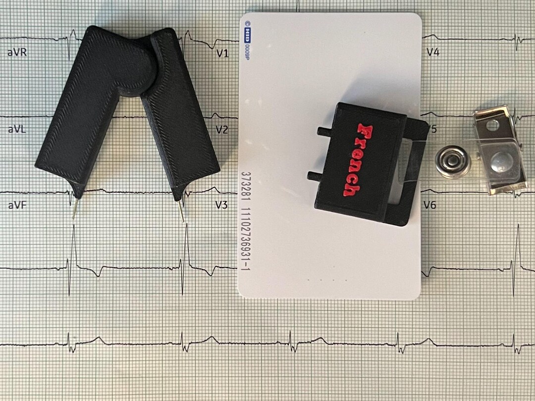 EKG Calipers (2) Customizable Magnetic Badge Holder - Etsy