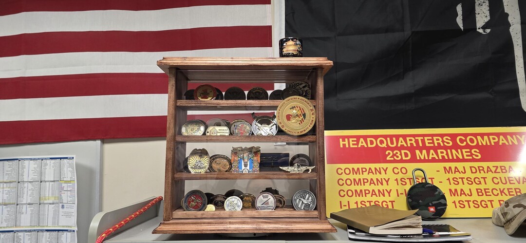 Challenge Coin Spinning Display for Military / Police / First ...