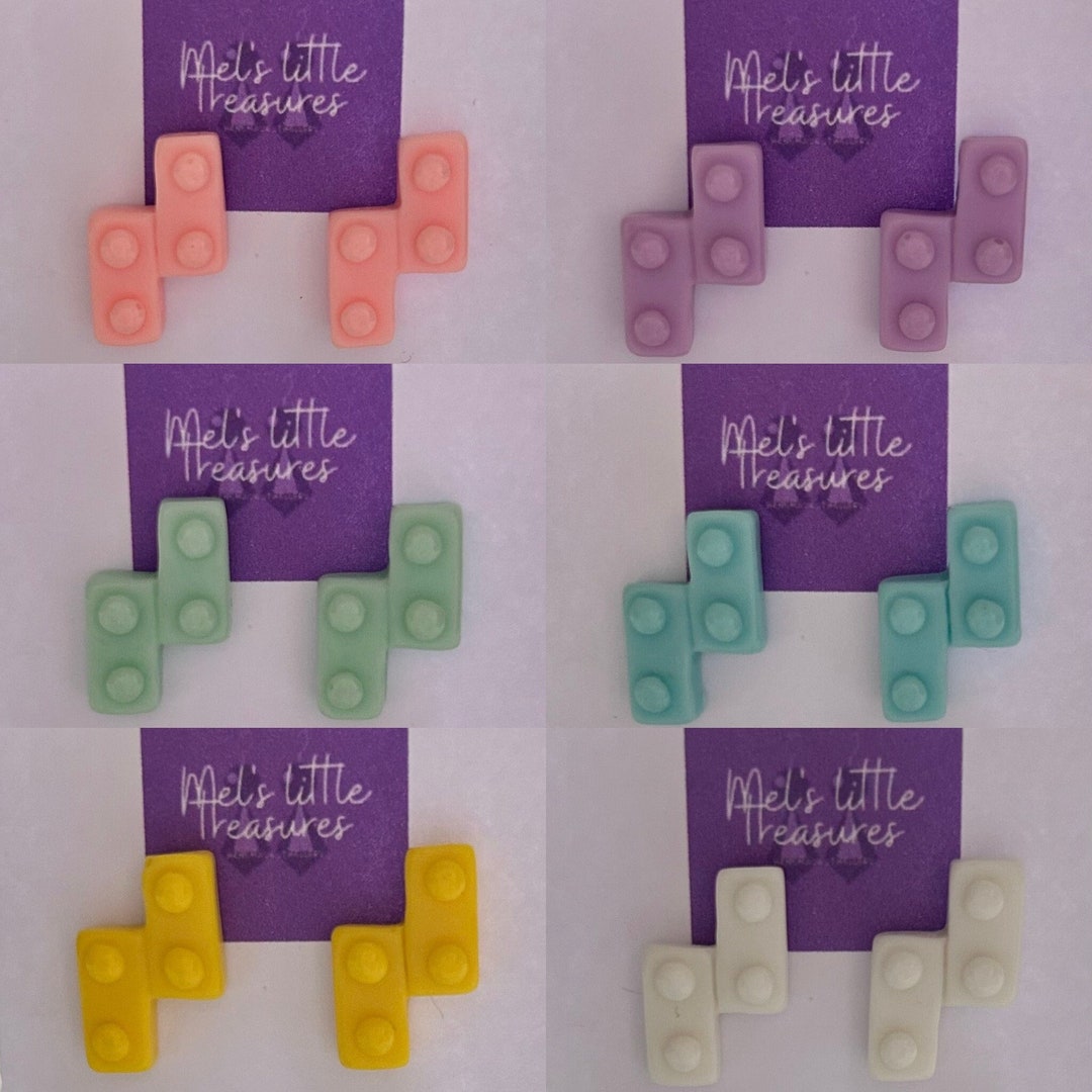 Various Pastel Coloured Building Bricks Blocks Novelty Fun Stud ...