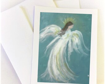 Angel Note Card | Etsy
