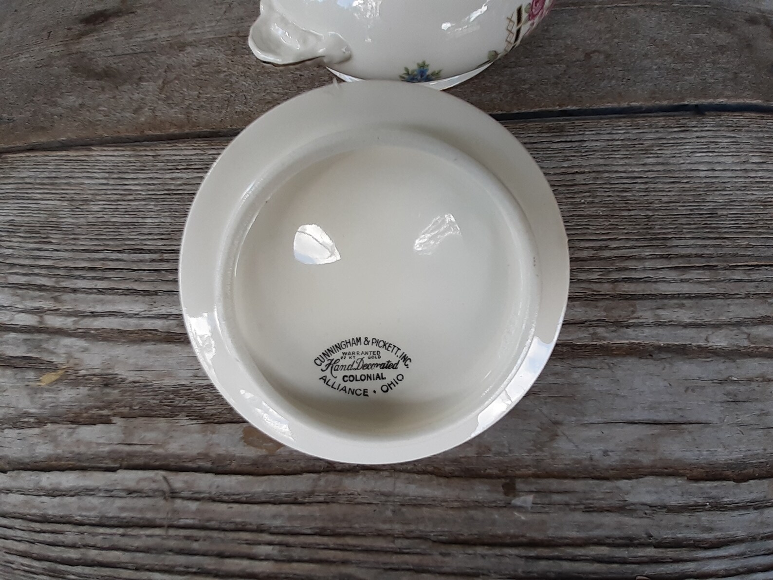 Vintage Cunningham and Pickett Colonial Sugar Bowl 1940s - Etsy