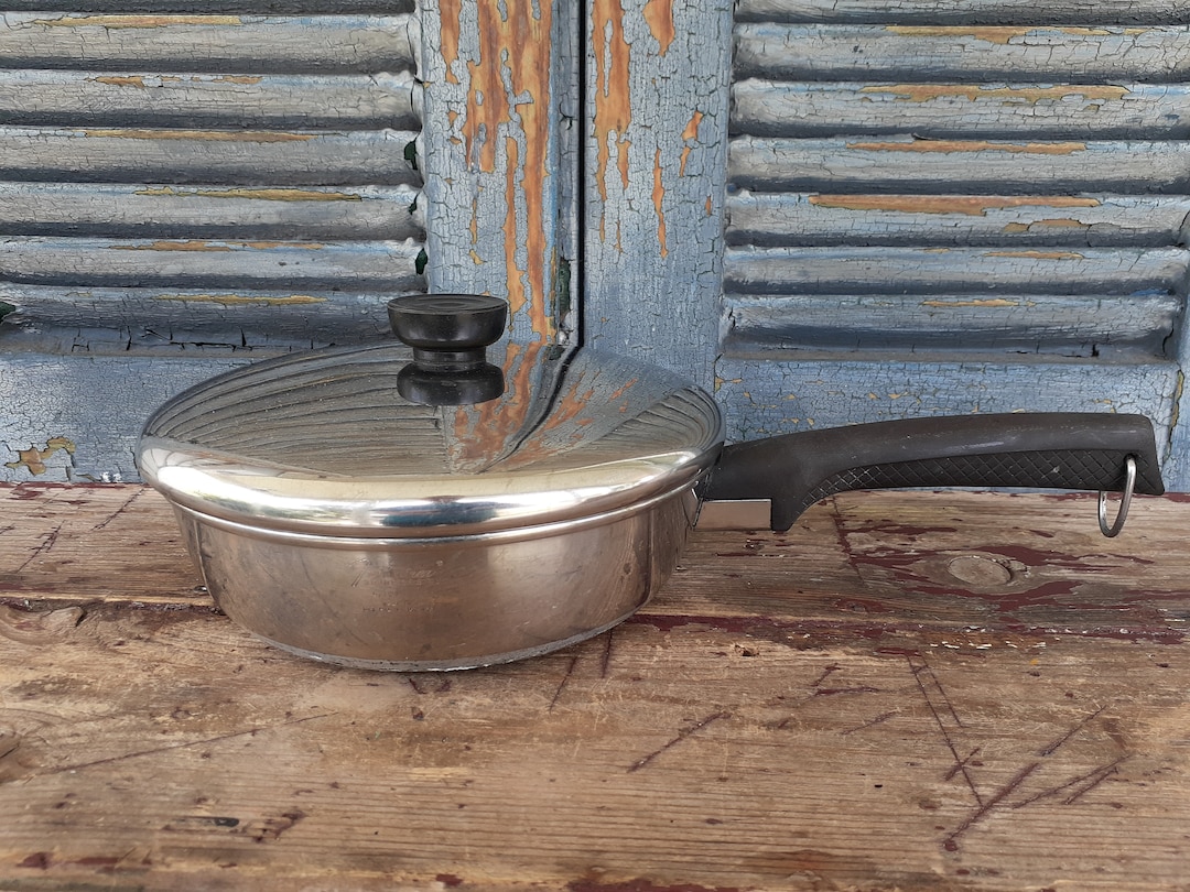 Vintage West Bend Futura Aluminum Clad 8 Inch Skillet Stainless Steel ...