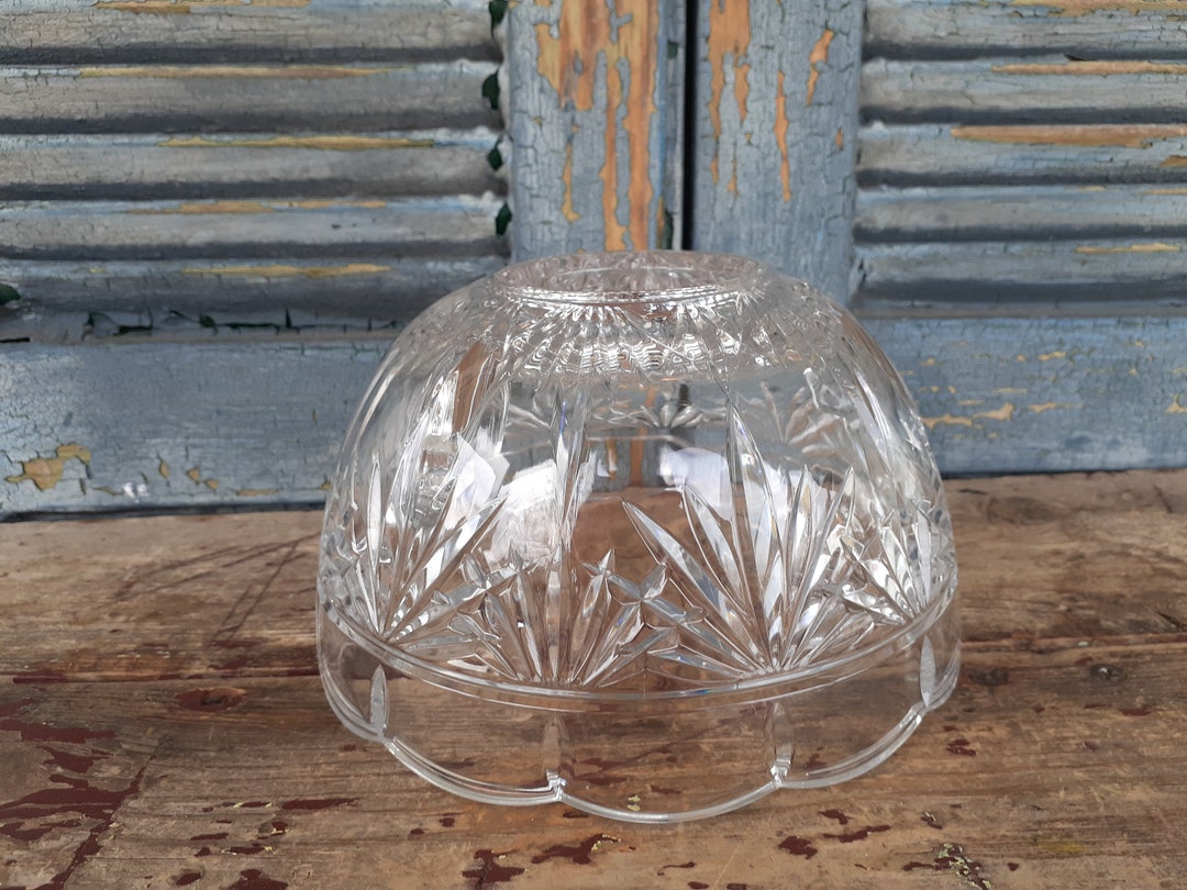 Crystal Lamp Replacement Shade Table Lamp Shade Pressed Glass Shade ...