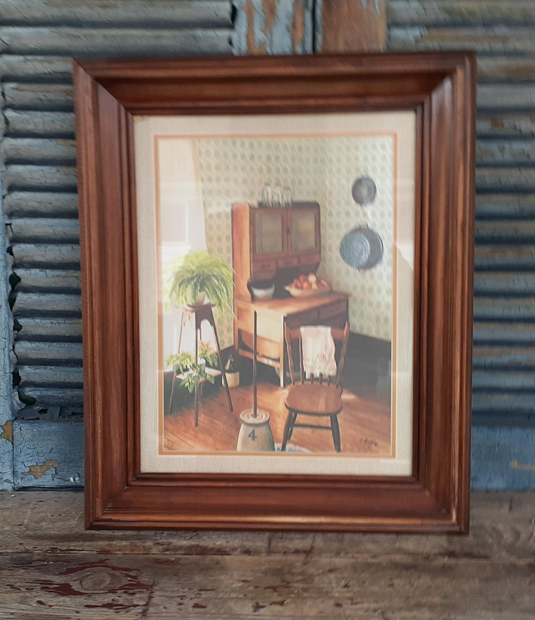 Vintage Home Interiors Country Kitchen Print 1981 C Wray Homco ...