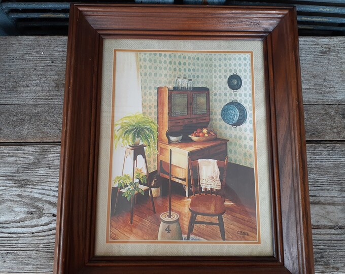 Vintage Home Interiors Country Kitchen Print 1981 C Wray Homco ...