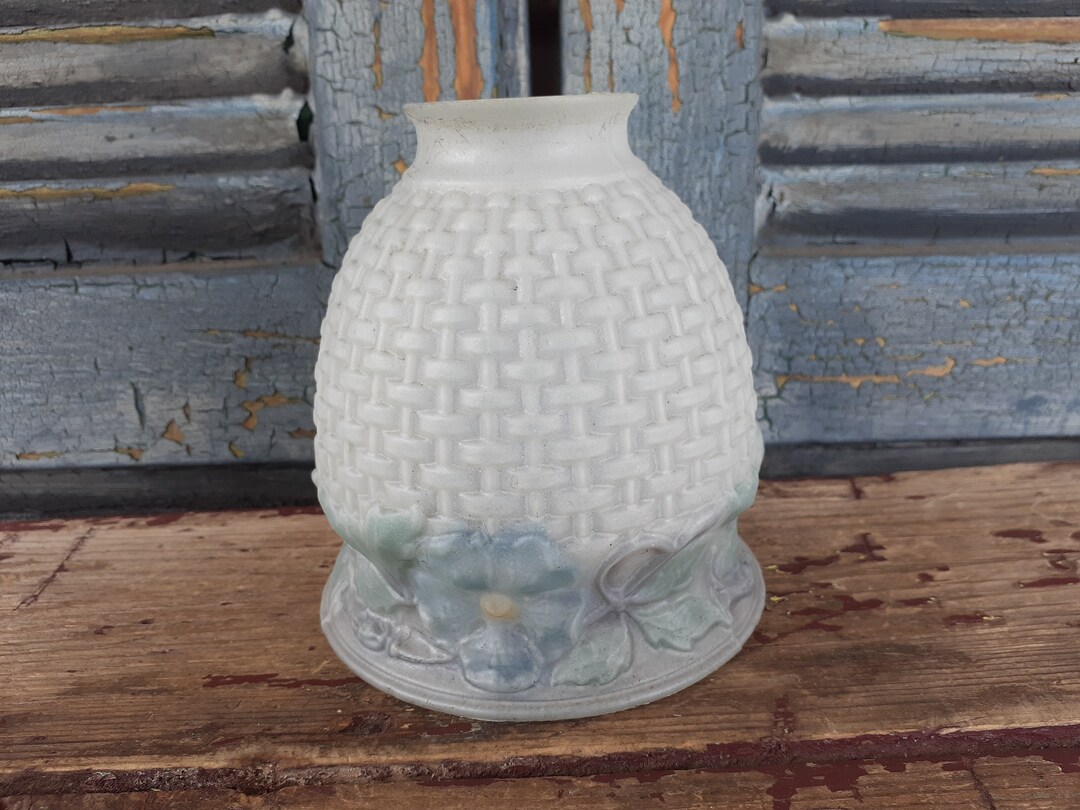 Antique Satin Glass Light Shade Art Nouveau Gasolier Shade Replacement ...