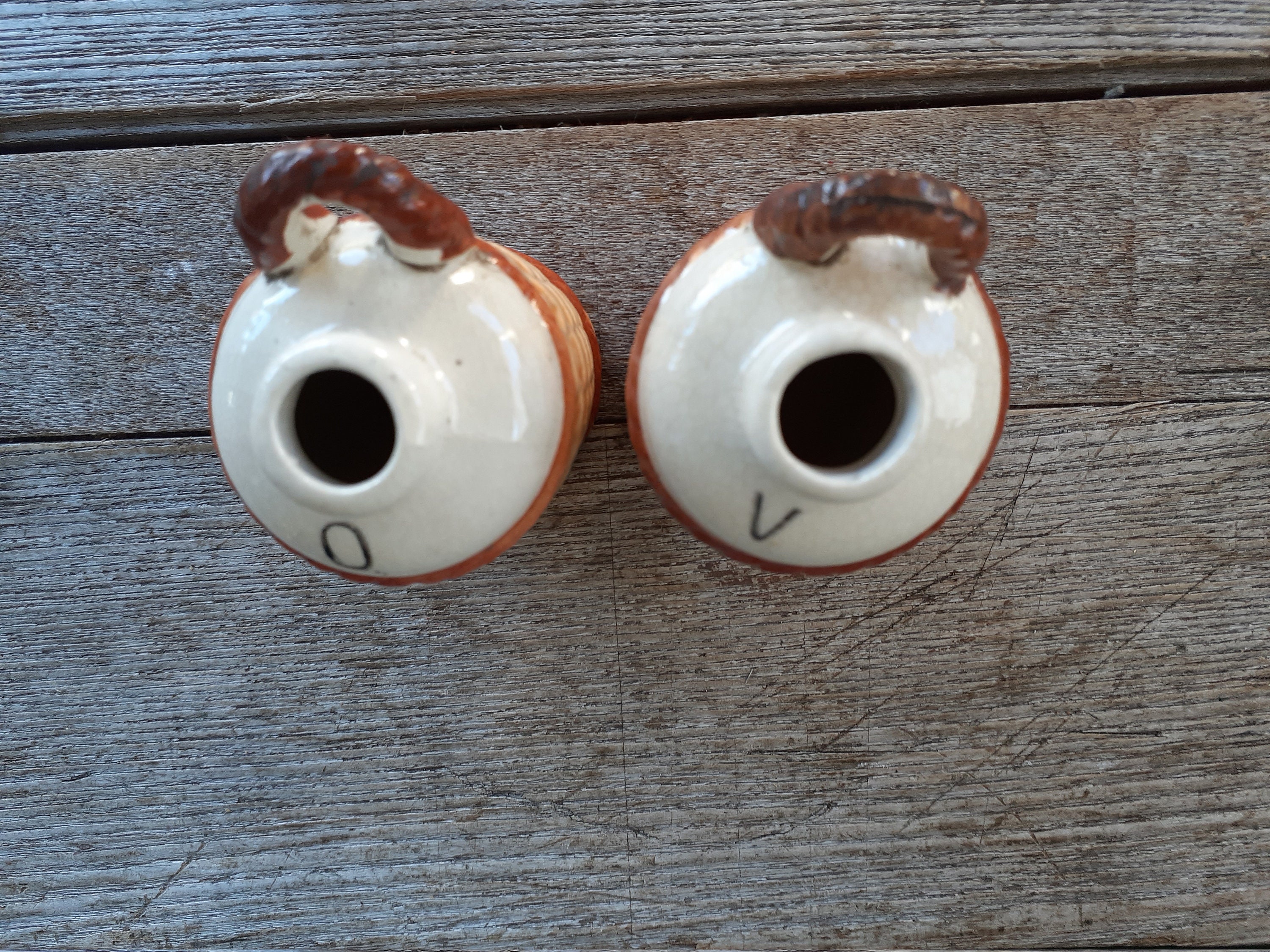 Vintage Cruet Set Majolica Style Made in Japan Old World - Etsy