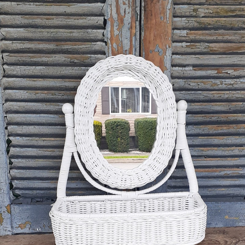 Wicker Mirror - Etsy
