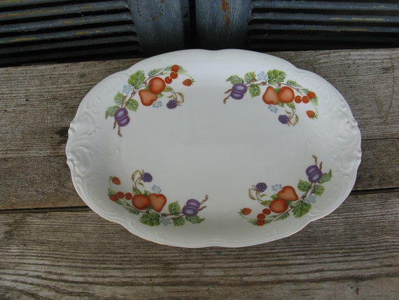 Vintage Royal Kent Platter Fruit Garland 13 Inch Platter | Etsy
