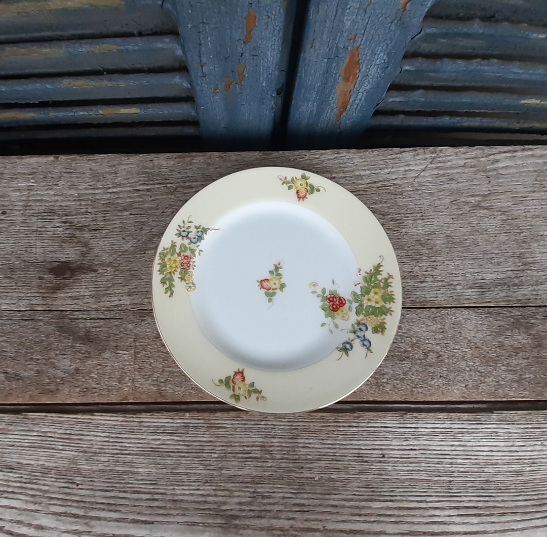 Vintage Japanese China Side/ Bread Plates Set of Five Floral Pattern - Etsy