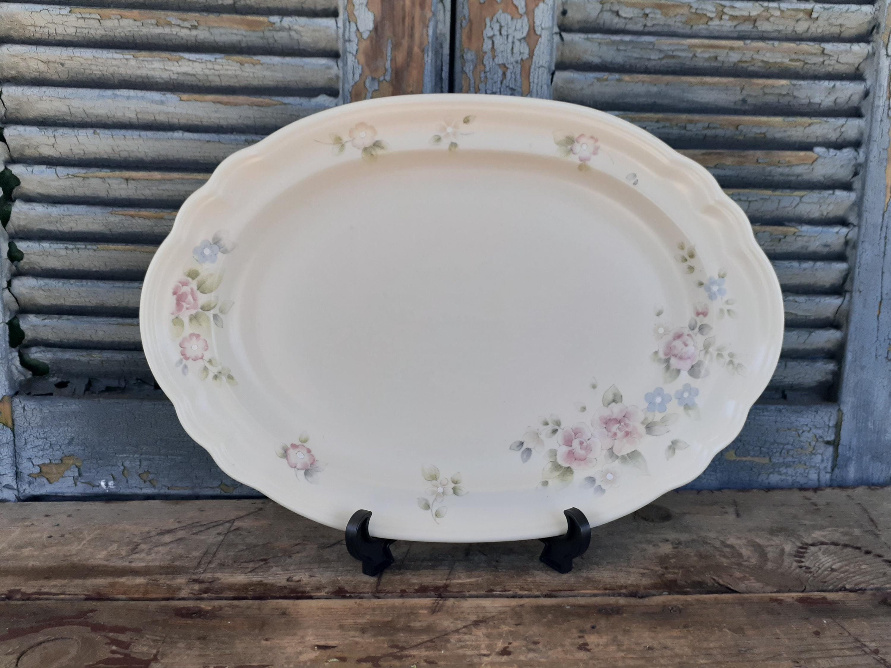 Pfaltzgraff Tea Rose Platter American Ironstone Shabby Country - Etsy