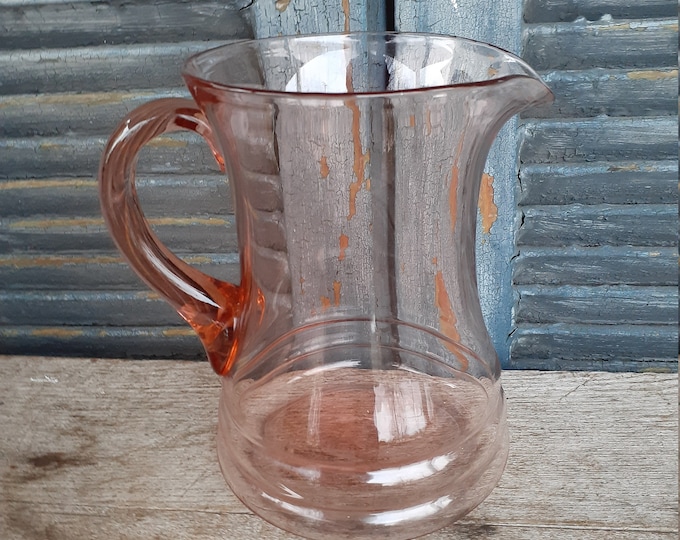 Vintage Paden City Cheri-glo Partyline Pitcher Art Deco Art Glass - Etsy