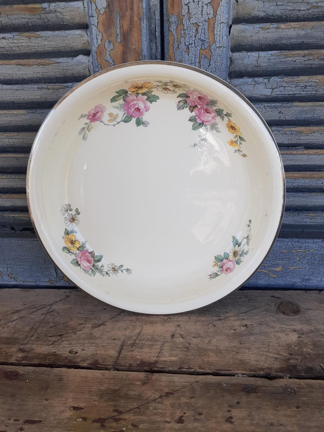 Vintage Oven Serve Deep Dish China Pie Plate 1930s Kitchen - Etsy