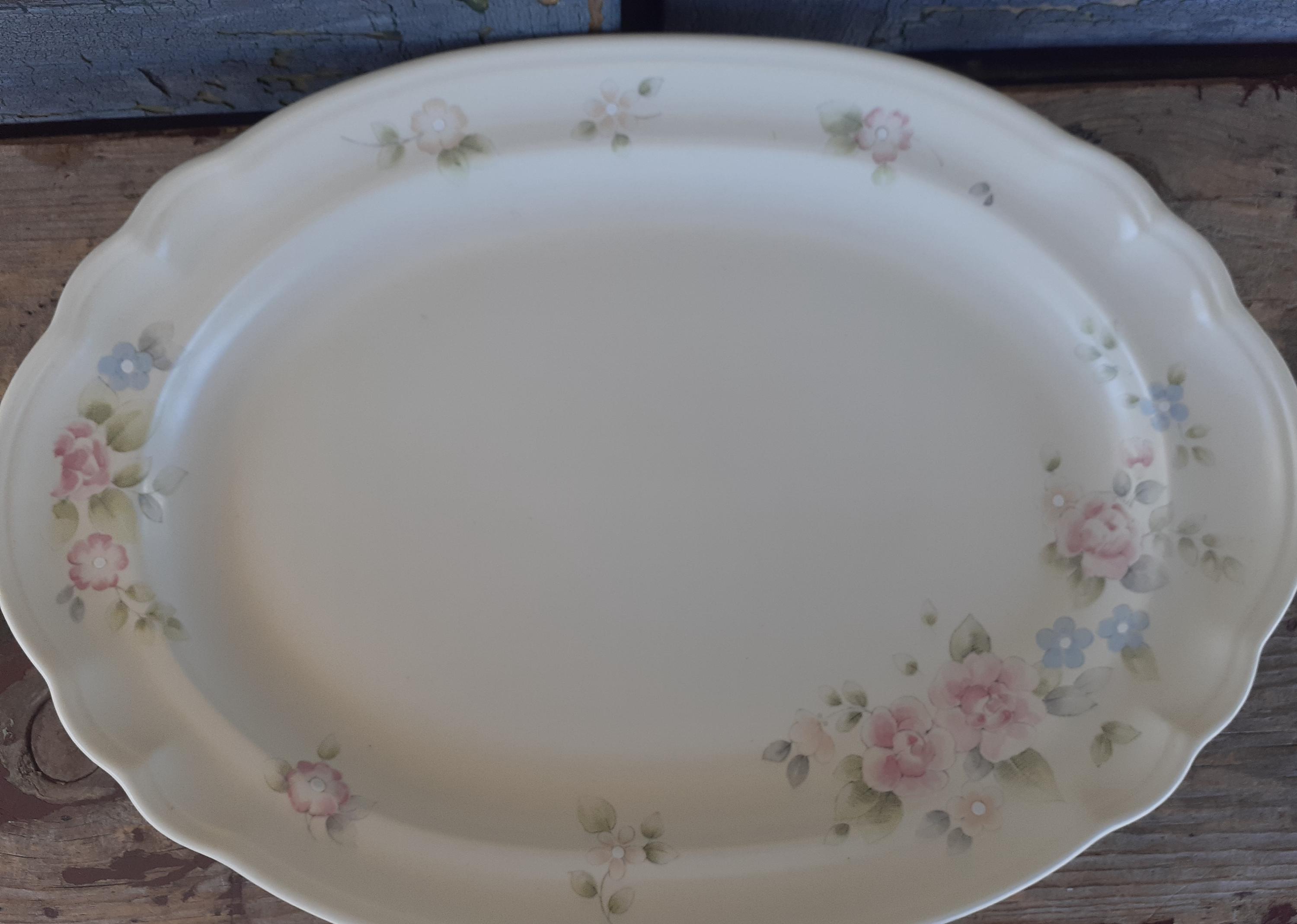 Pfaltzgraff Tea Rose Platter American Ironstone Shabby Country - Etsy