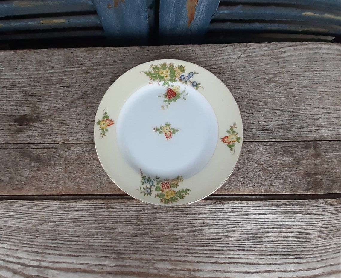 Vintage Japanese China Side/ Bread Plates Set of Five Floral Pattern - Etsy