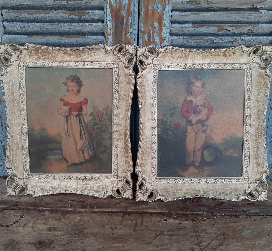 Vintage Boy and Girl Lithographs Master Simpson and Chums Arthur Devis ...