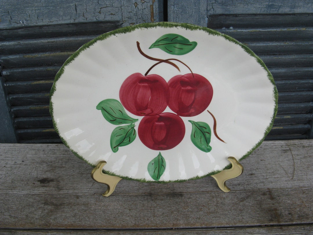 Vintage Blue Ridge Southern Pottery Big Apple Platter 11 3/4 Inches ...